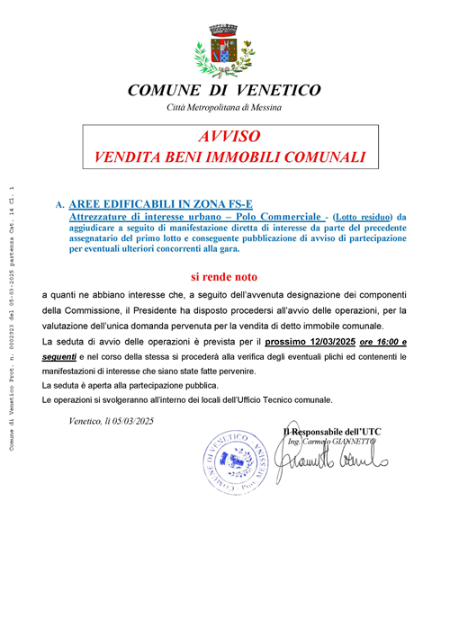 Comune di Venetico - Home Page